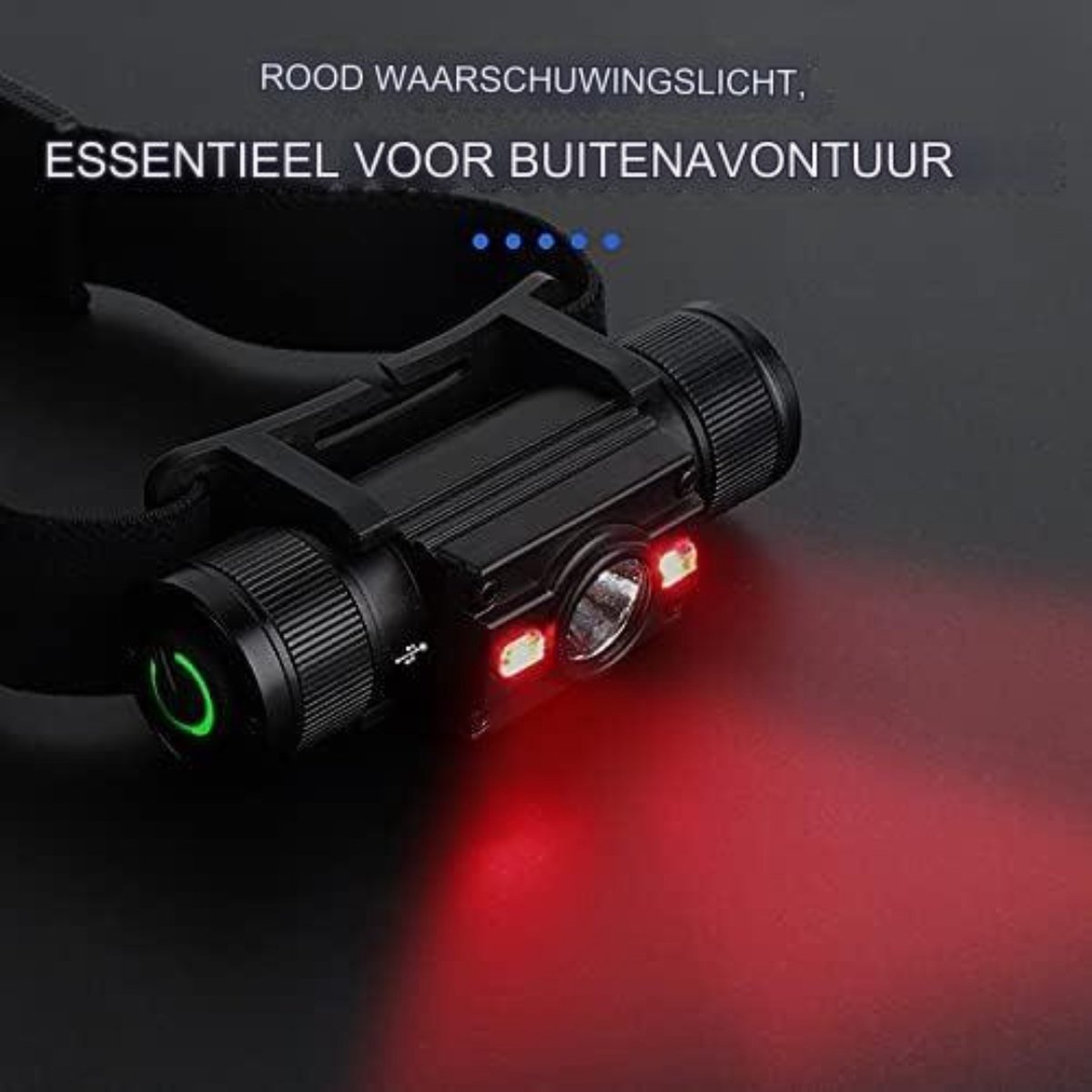 Hoofdlamp Rood Licht - Militaire Hoofdlamp | bol