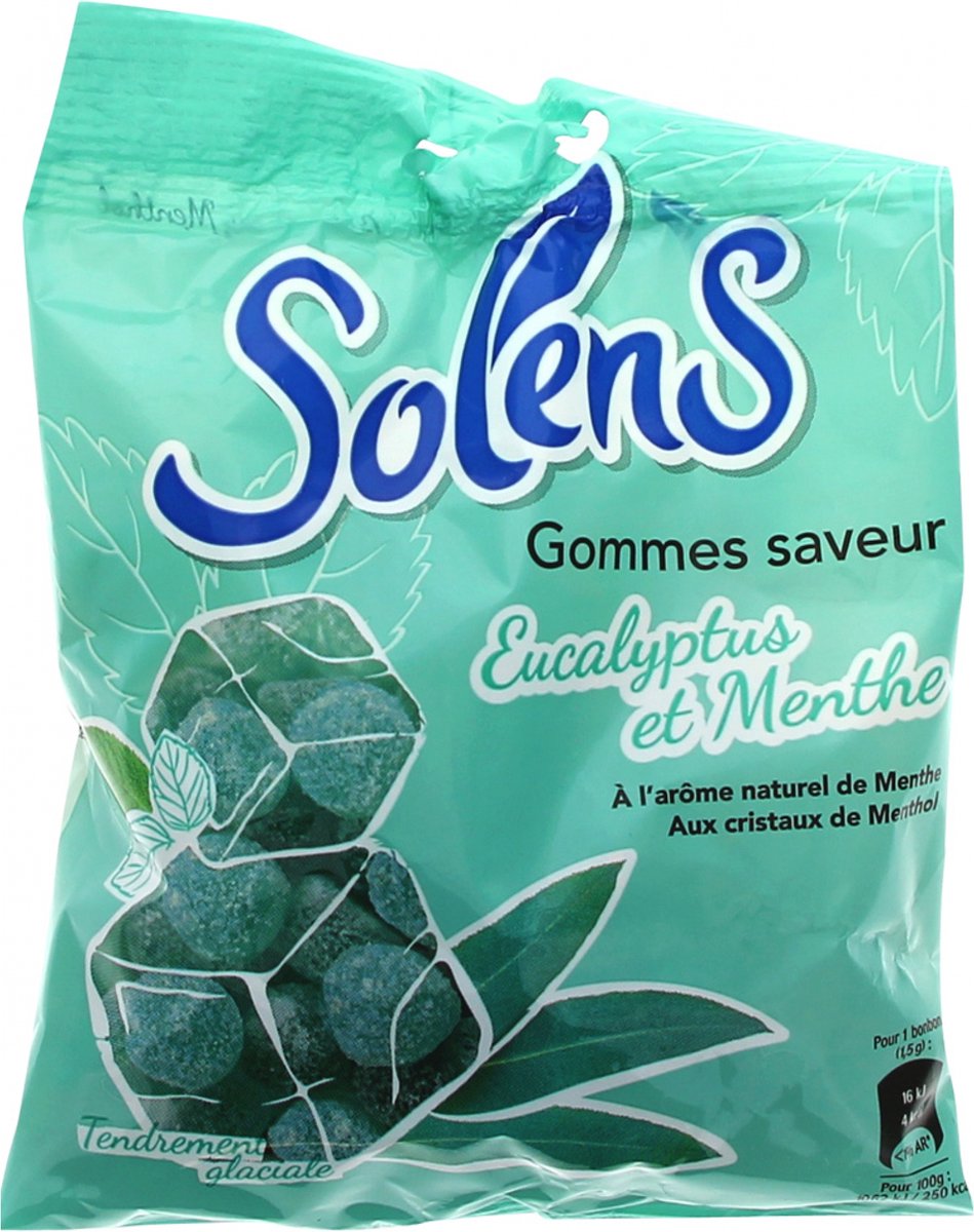 Solens Eucalyptus Gummies Menthol 100 g | bol