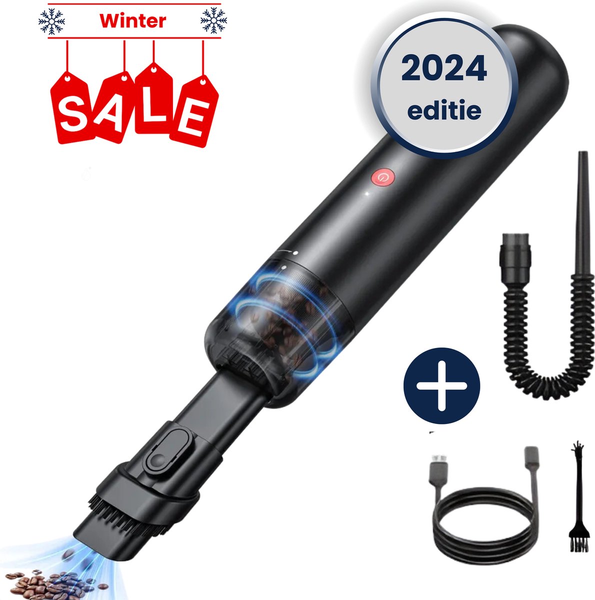 Treppins® 2 in 1 Kruimeldief Pro – Air Duster – Handstofzuiger auto ...