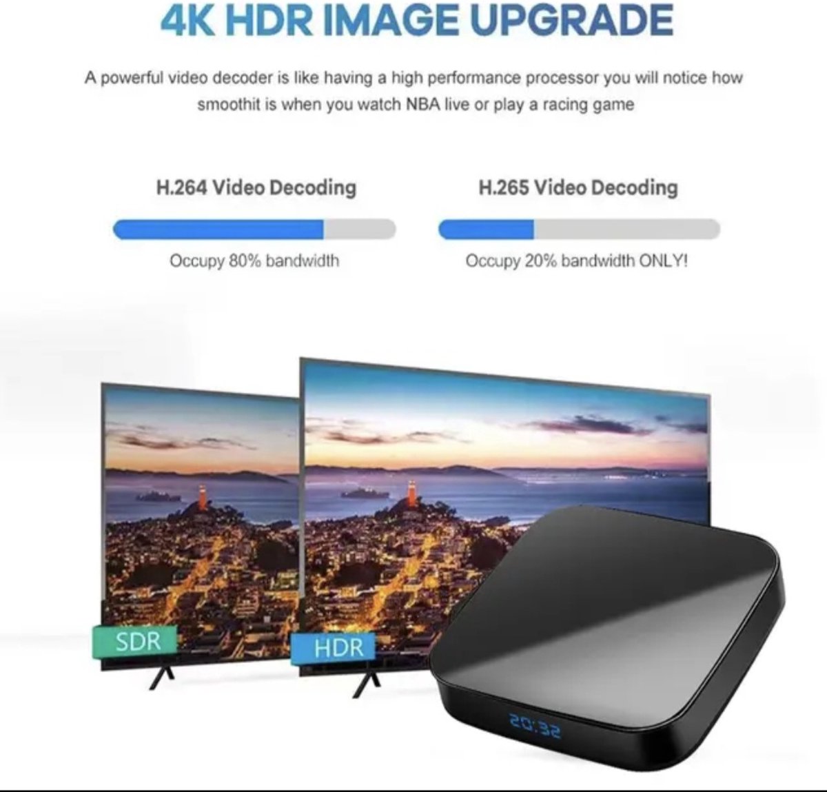 AR - Streaming Box - 8000 - 4K Ultra HD - Android - TV Box | bol