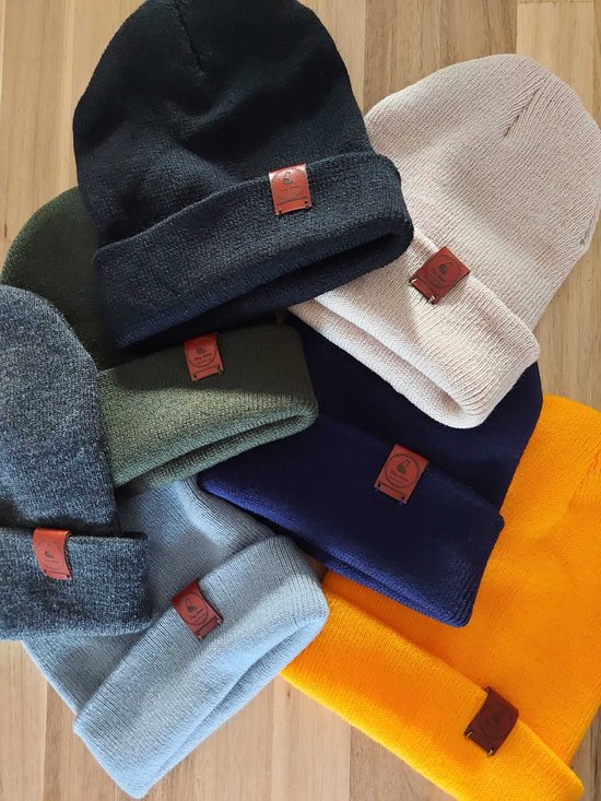 Muts zwart - lederen label | bol