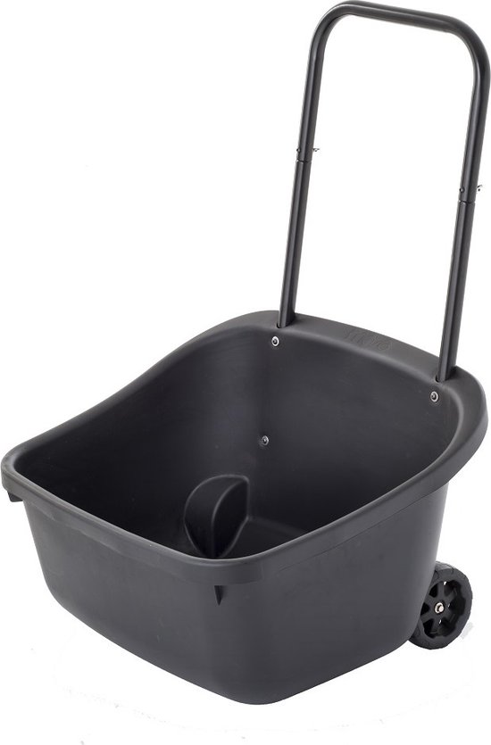Compost bak - Afval bak - Tuin Afval - Handvat - Wieltjes - Zwart ...