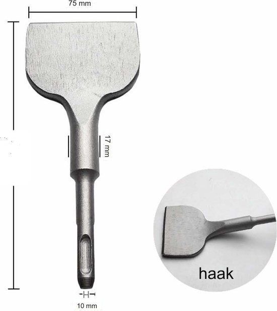 Beitel-Tegelbeitel-schuine gebogen tegelschep-brede beitel voor ...