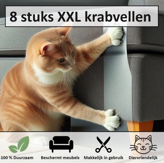 MeubelsvanJoep® Anti Krab Katten Vellen 45 x 30 CM - 8 XXL Vellen ...