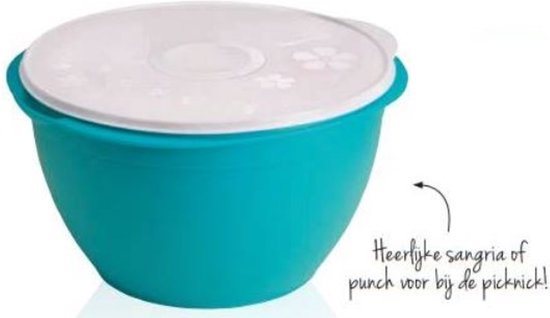 Tupperware Blossom kom 10l, Blauw | bol
