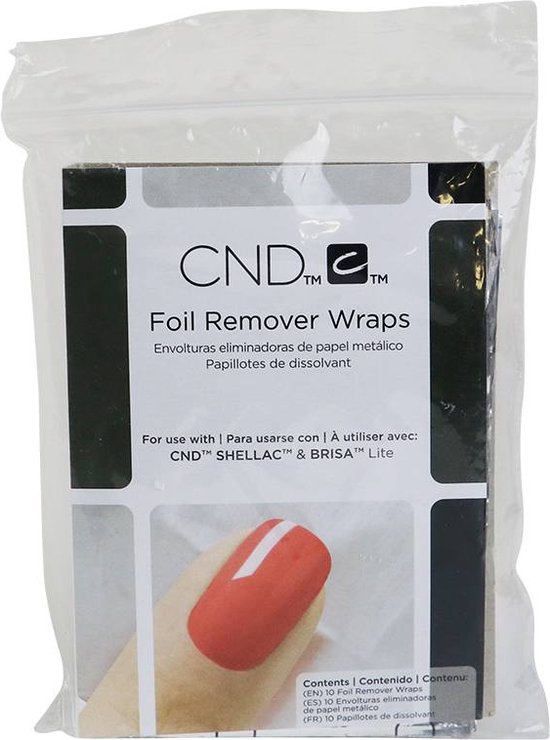Voordeelverpakking 4 X CND Foil Remover Wraps (10 stuks) | bol