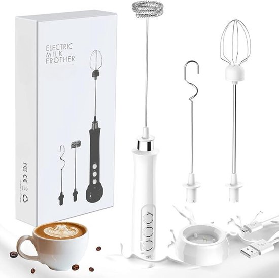 Melkopschuimer Elektrisch - Melkschuimer Elektrisch - Meerdere Functies - Koffie Mixer... | bol