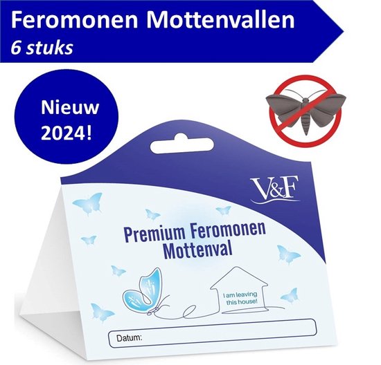 V&F® PREMIUM Feromonen Mottenvallen - Mottenval - Mottenbestrijding ...