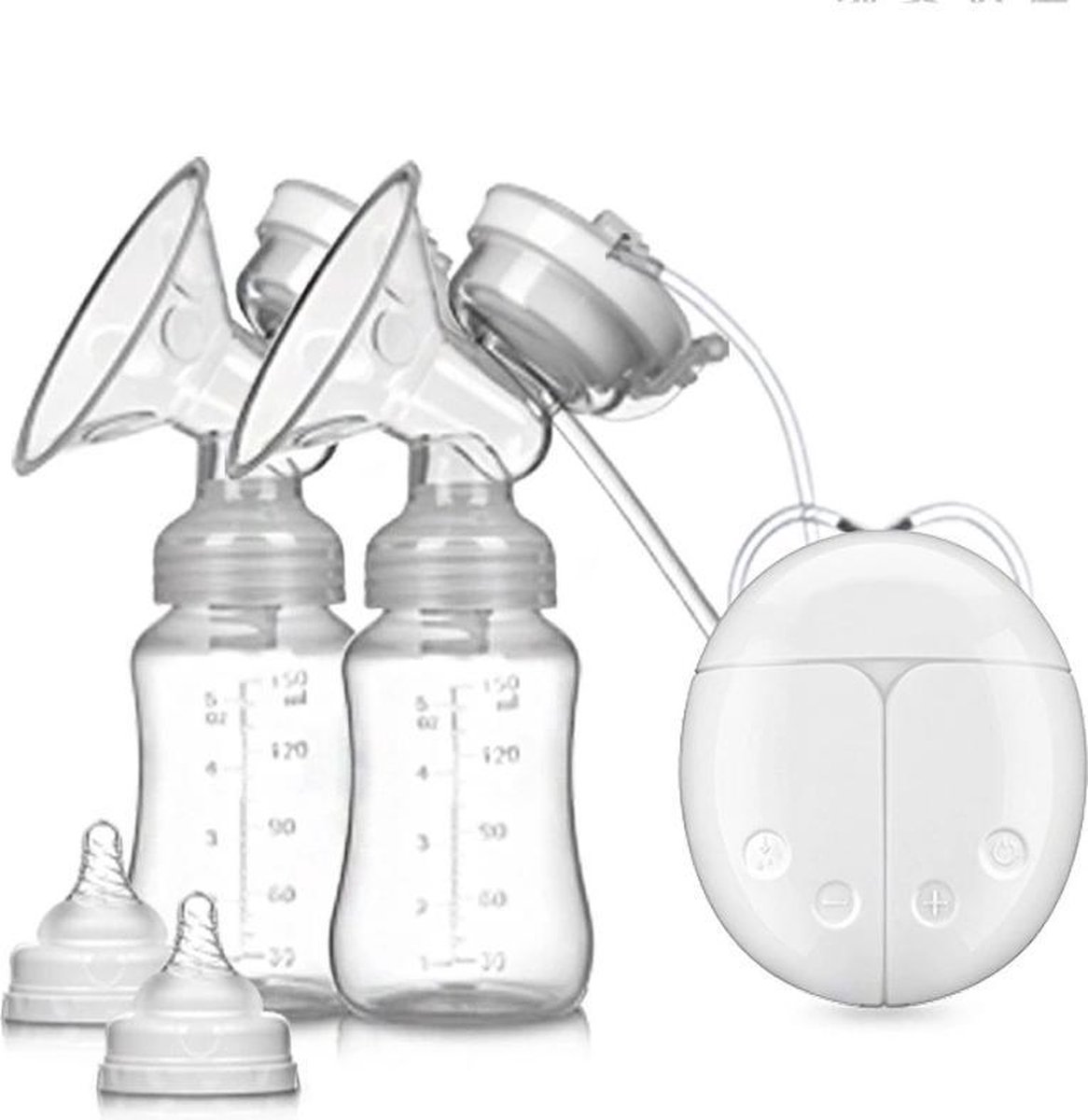 Dubbele Elektrische Borstkolf Kolfapparaat BPA-Vrij Transparant 150 ml ...