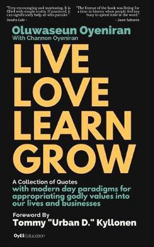 Live Love Learn Grow | 9781729546635 | Channon Oyeniran | Boeken | bol.com