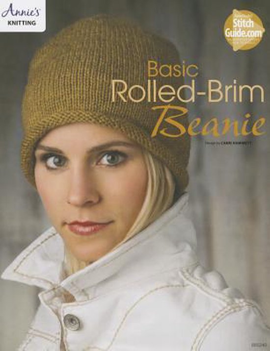 Basic Rolled-Brim Beanie Knit Pattern | 9781590124444 | Annie'S ...