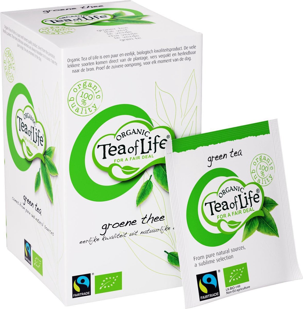 Tea of Life Organic - Groene thee - 25 x 1,5gr | bol.com