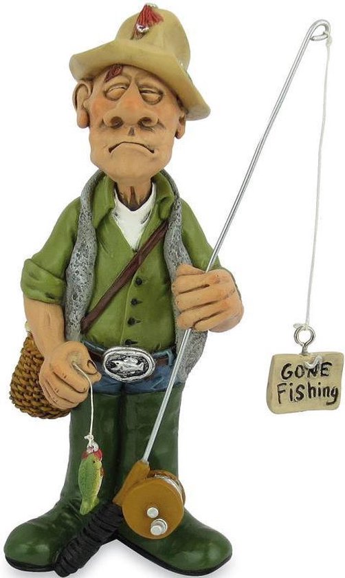 beeldje sportvisser Warren Stratford - visser | bol