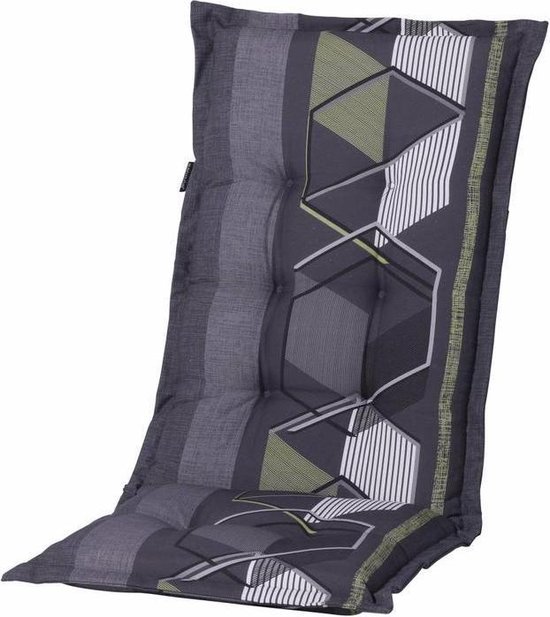 Madison Tuinstoelkussen hoge rug 50x123 cm Vince lime | bol