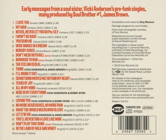 Wide Awake In A Dream, Vicki Anderson | Muziek | bol