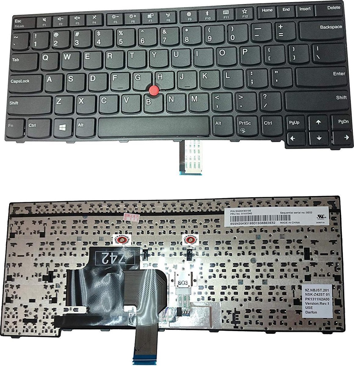 Lenovo ThinkPad E470 black US Laptop Keyboard | bol.com