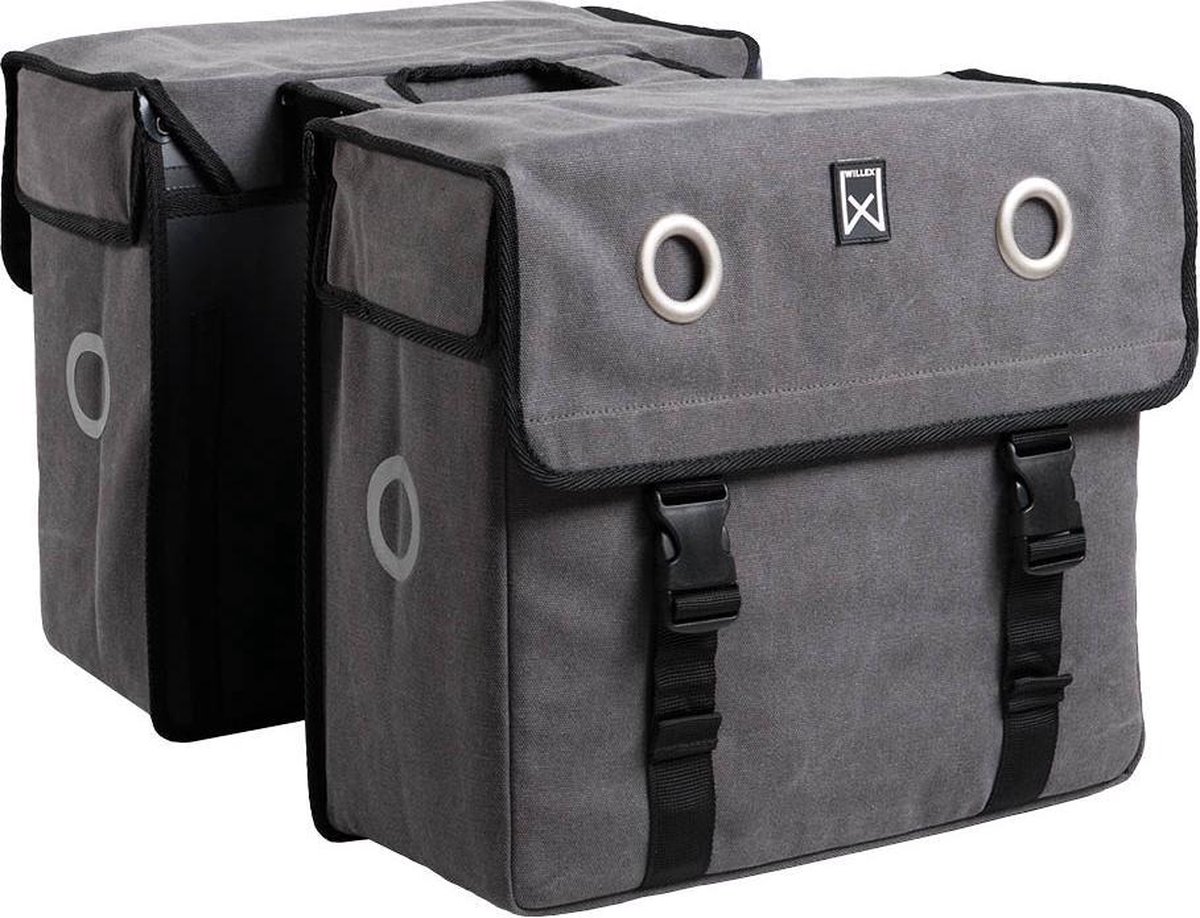 Willex Dubbele canvas tas 67 liter Grijs | bol