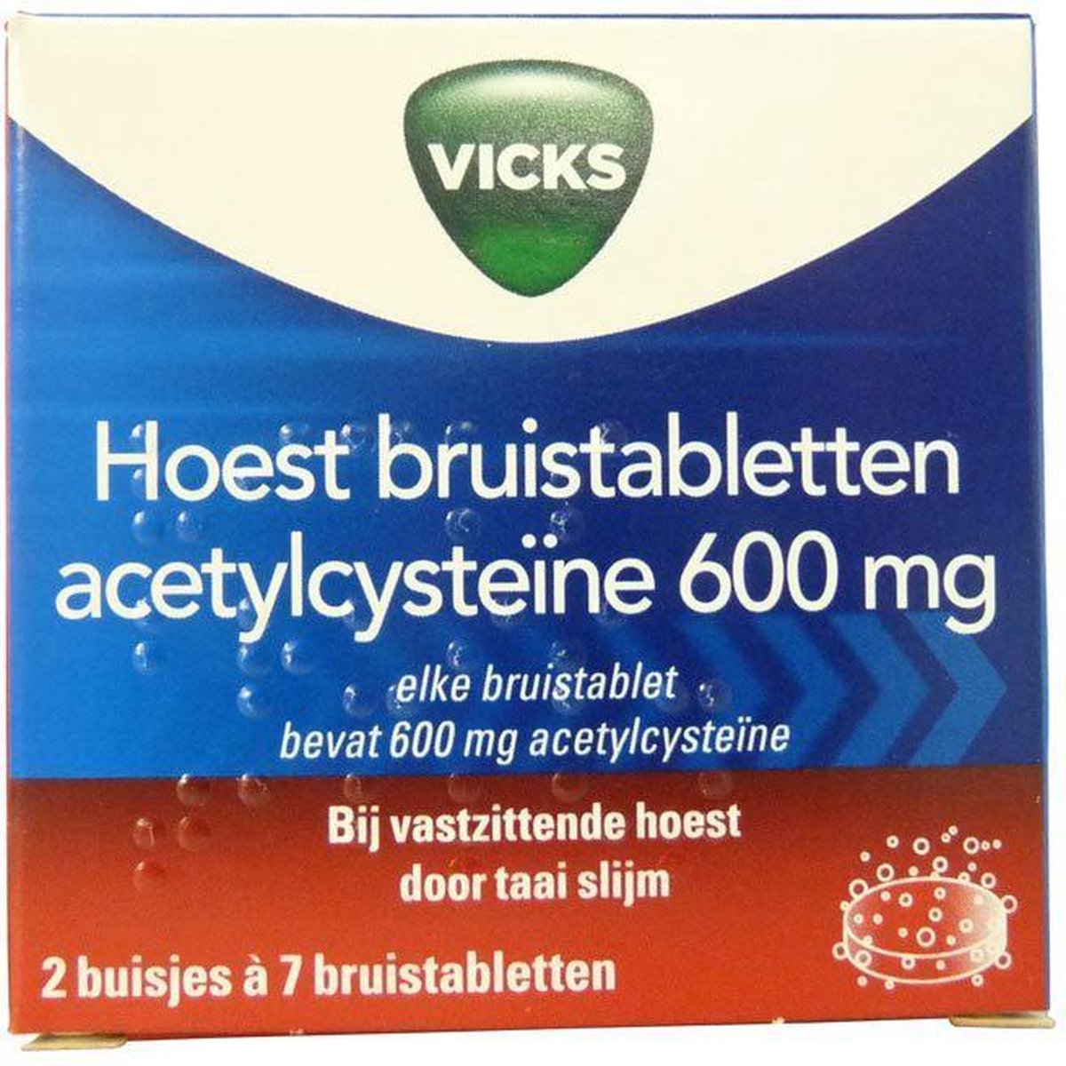 Vicks Hoest Bruistabletten Acetylcysteine - 14 Tabletten | bol
