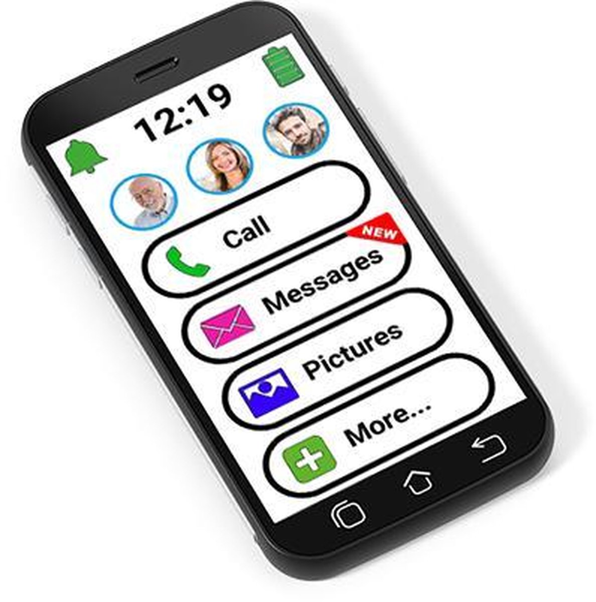 bol.com | SwissVoice C50 Senioren smartphone mobiele Android telefoon