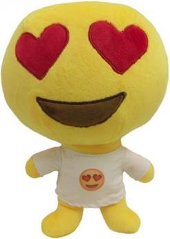 Emoji knuffel Heart eyes- Zachte knuffel voor kinderen-Leuke Heart eyes ...