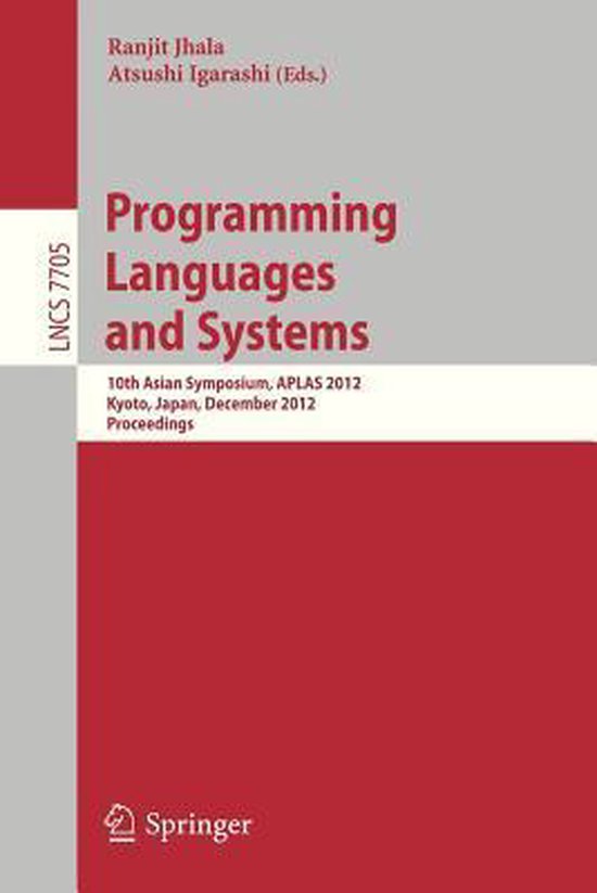 Programming Languages and Systems | 9783642351815 | Boeken | bol.com