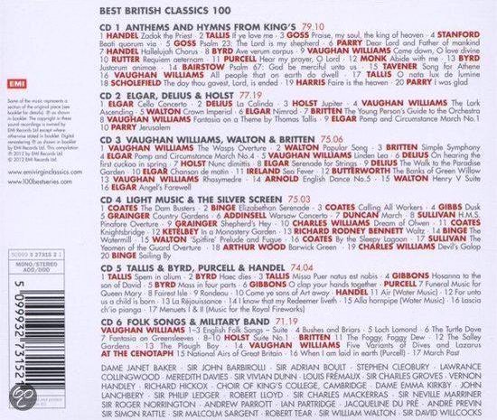 100 Best British Classics, various artists | CD (album) | Muziek | bol