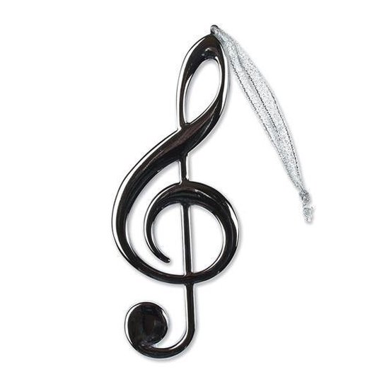Ornament G-clef silver, Divers | 9120030456323 | Boeken | bol.com