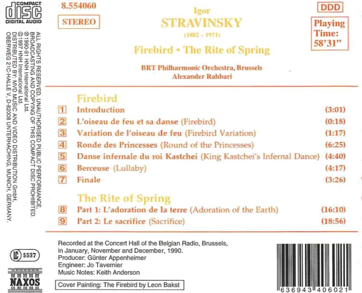 BRT Philharmonic Orchestra Brussels, Alexander Rahbari - Stravinsky ...