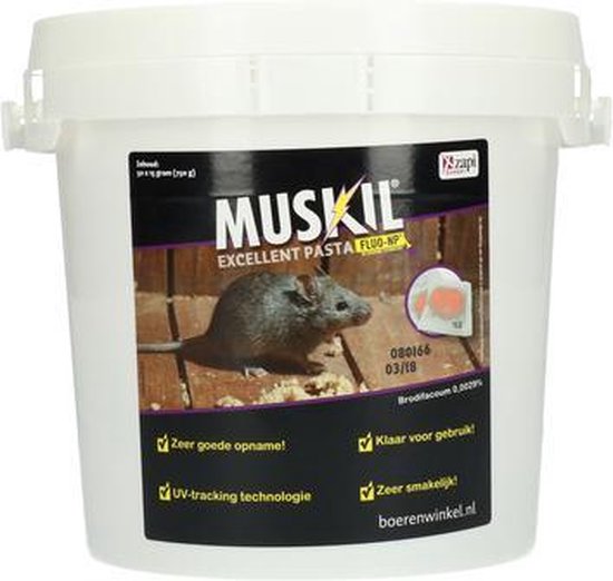 Muskil Pasta ratten en muizengif 750 gram | bol.com