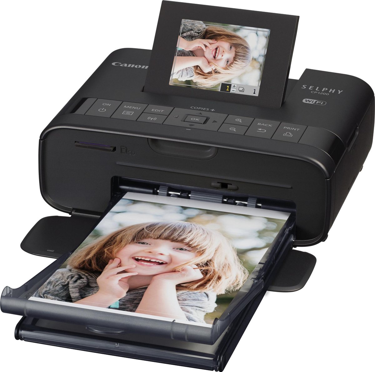 Canon SELPHY CP1200 - Mobiele Fotoprinter / Zwart | bol