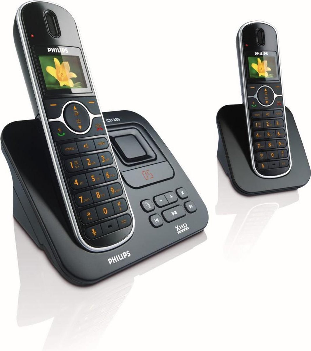 Philips CD6552B/22 - Duo DECT telefoon met antwoordapparaat | bol