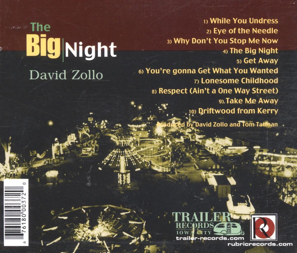 Big Night, David Zollo | CD (album) | Muziek | bol.com