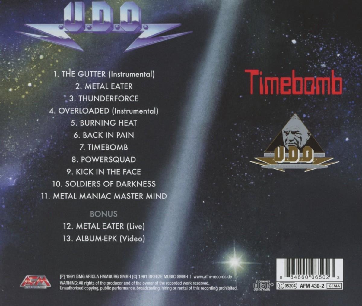 Timebomb, U.D.O. | CD (album) | Muziek | bol