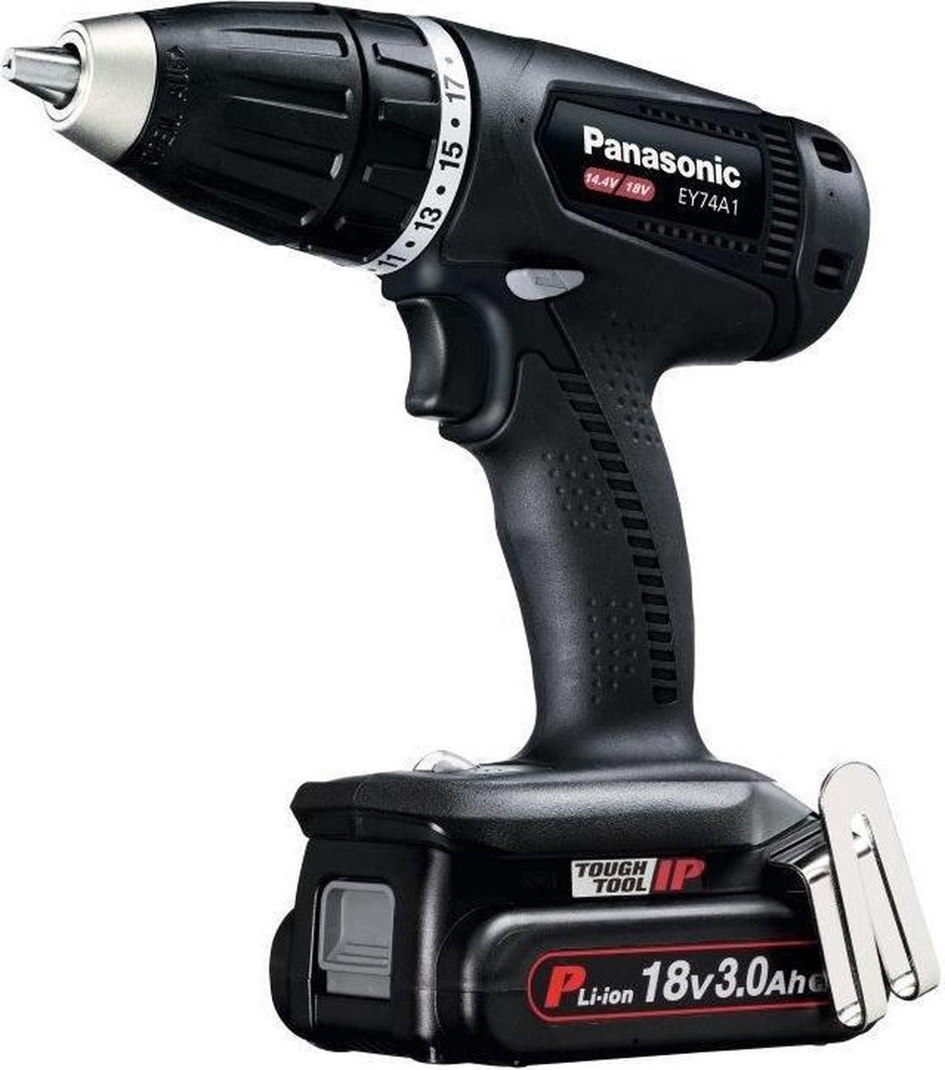 Panasonic Tools Accuboormachine EY74A1PN2 18 V 3 Ah 2 accu's | bol.com