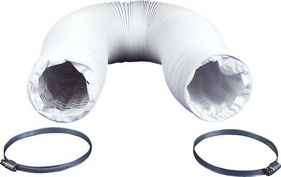 Scanpart lucht afvoerslang droger 100 mm 3 meter - Met 2 slangklemmen ...