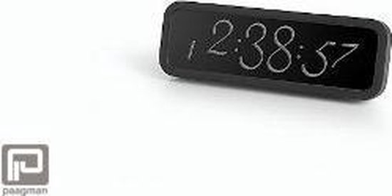 Lexon Script wekker zwart | bol.com