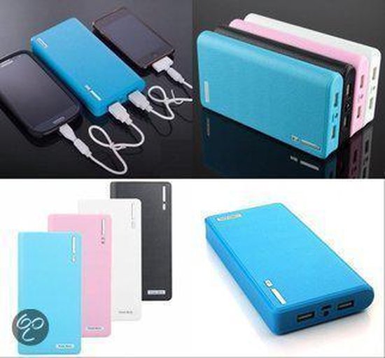 Krachtige Powerbank 12000mAh Zwart | bol.com