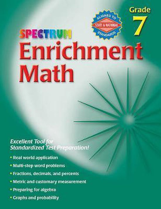 Spectrum Enrichment Math, Grade 7, Spectrum | 9780769663371 | Boeken ...
