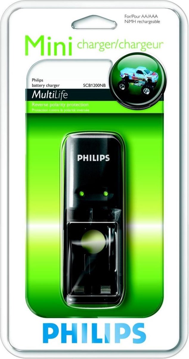 Philips MultiLife Batterijoplader SCB1200NB/12 | bol