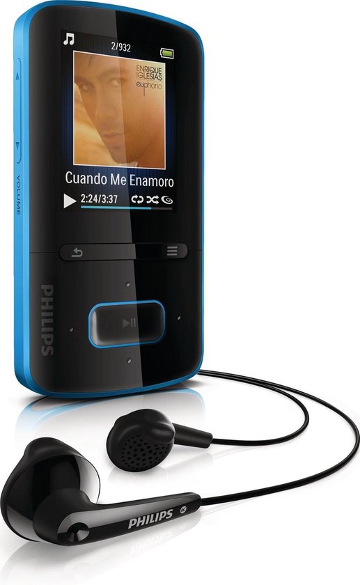 Philips GoGear Vibe MP4 speler - 8 GB - Blauw | bol.com