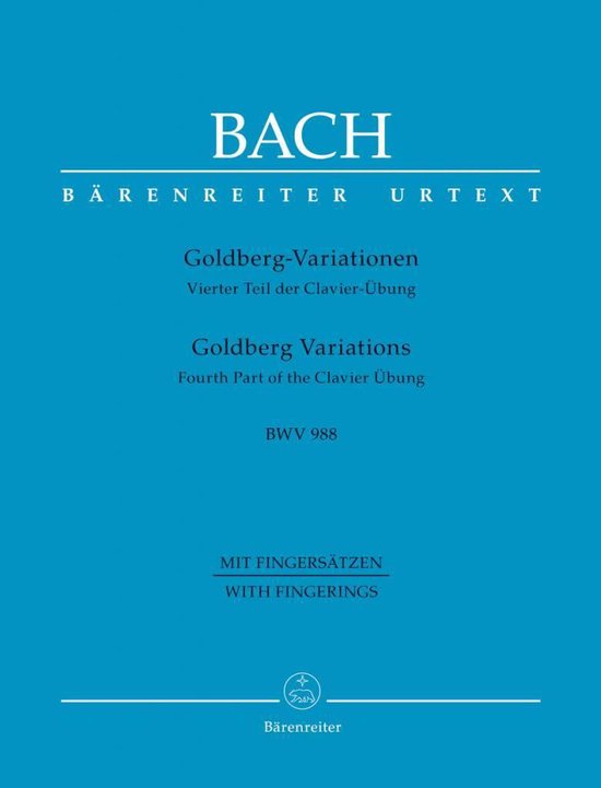 Goldberg-Variationen BWV 988, Johann Sebastian Bach | 9790006543175 ...