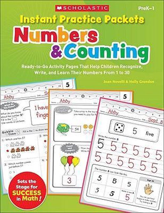 Instant Practice Packets: Numbers & Counting, PreK-1 | 9780545305877 ...