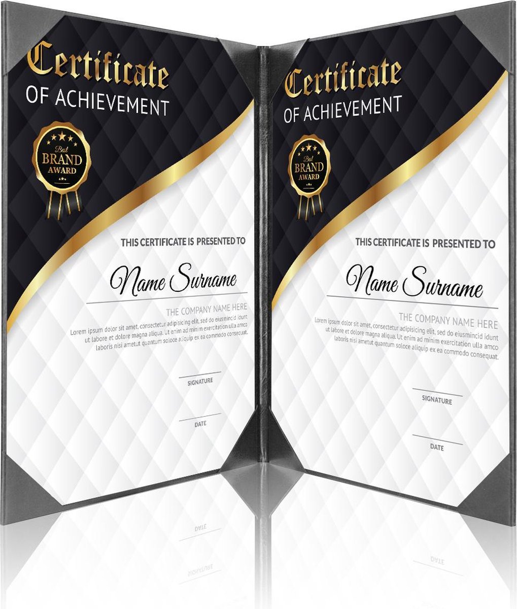 Goodline® - Presentatiemap / Showmap - 2x A4 - Zwart | bol.com