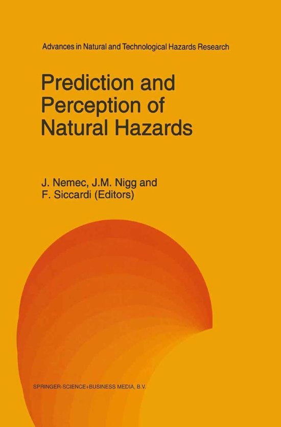 Advances in Natural and Technological Hazards Research 2 - Prediction ...