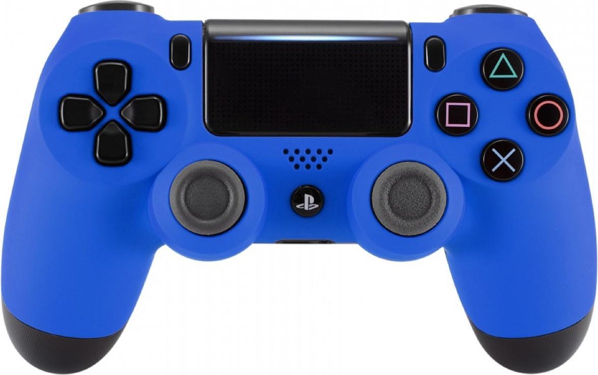 Soft Touch Blauw - Custom PlayStation PS4 Wireless Dualshock 4 V2 ...