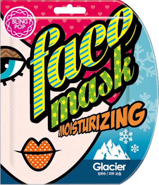 Bling Pop - hydraterend vel gezichtsmasker met gletsjerwater - glacier ...
