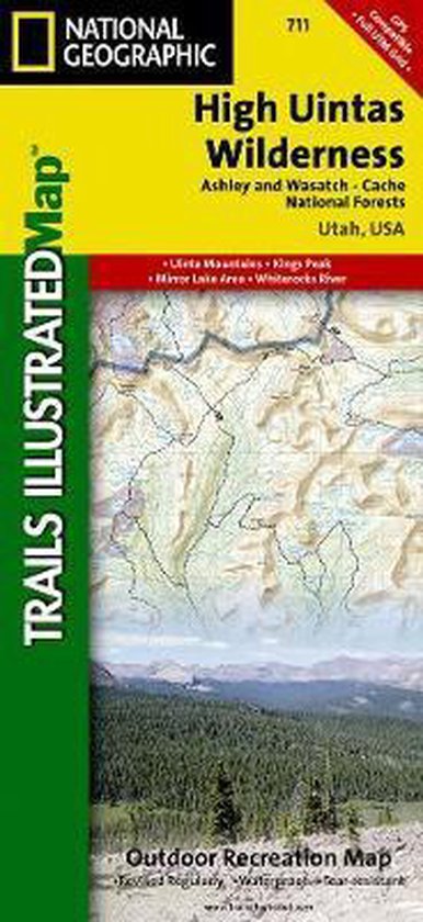 High Uintas Wilderness, National Geographic Maps | 9781566953719 ...