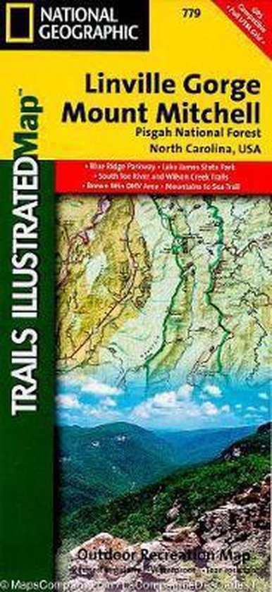 National Geographic Trails Illustrated Topographic Map Linville Gorge Mount Mitchell... | bol.com