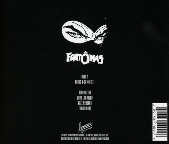 Fantômas - Fantômas (CD), Fantomas | Muziek | bol