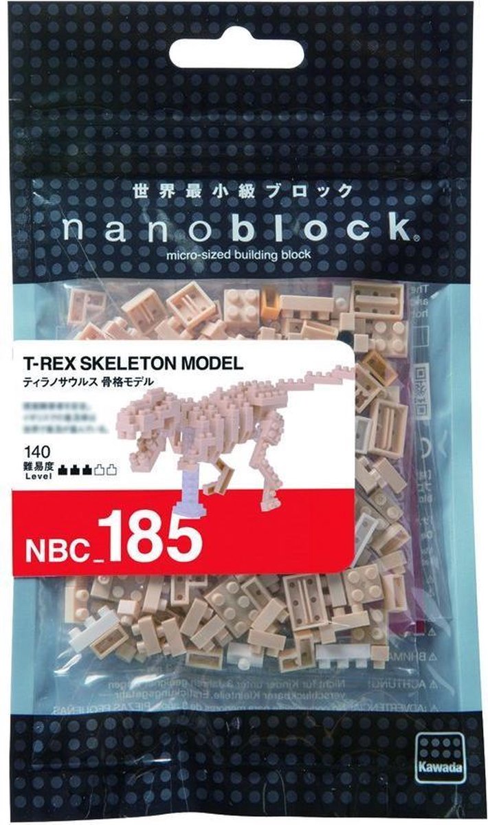 Nanoblock T-Rex Skeleton Model mini NBC-185 | bol.com